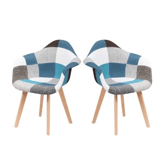 Butaca Eames Patchwork Wood – Sillas In